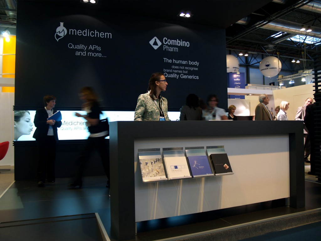 Stand MEDICHEM / COMBINO PHARM CphI Worldwide MADRID - Dmac